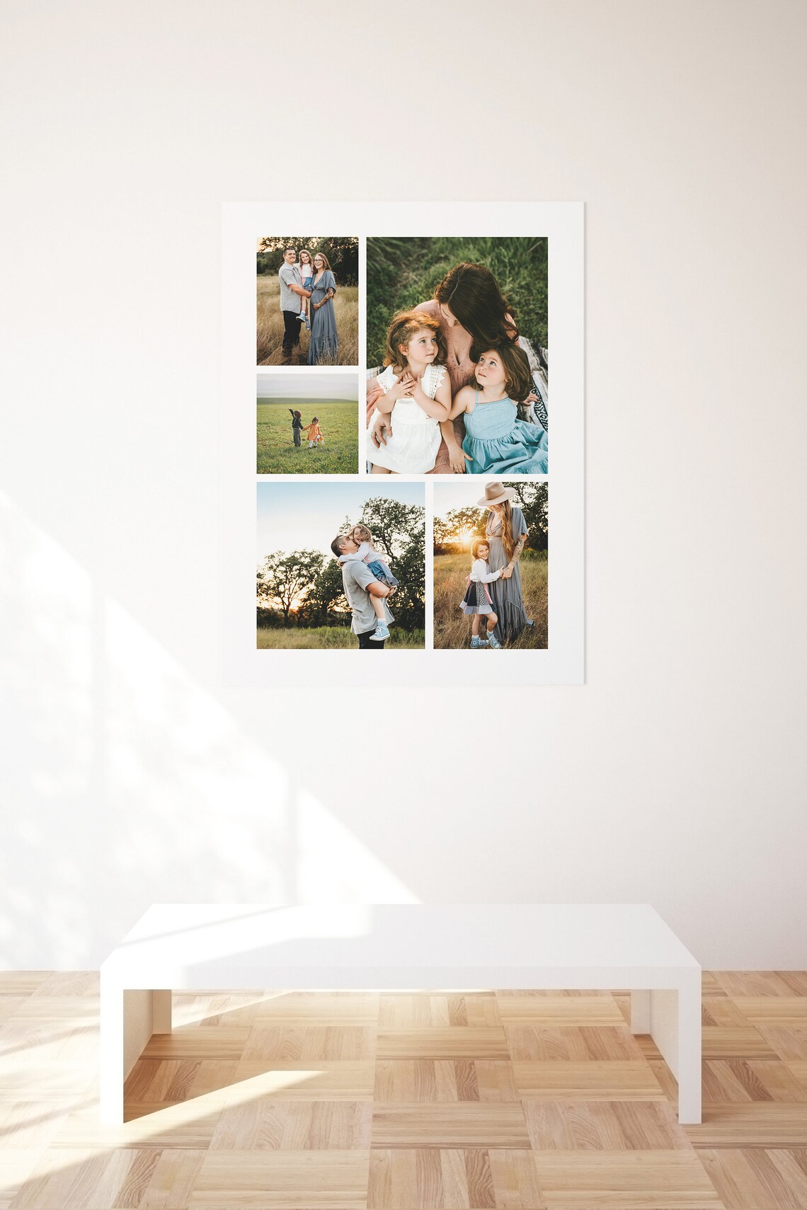 Custom Minimalistic Photo Collage Template for Canva, Personalized ...