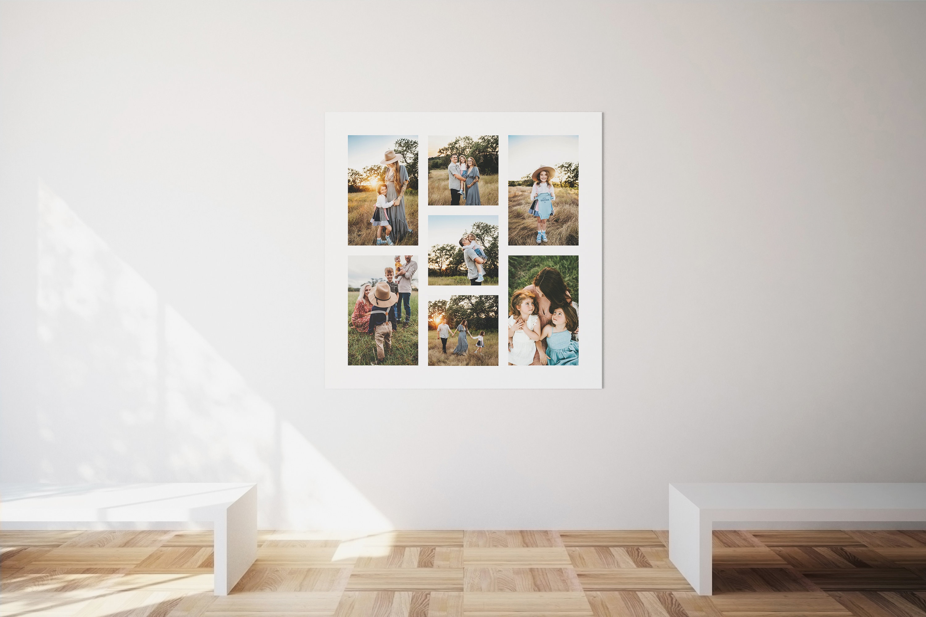 Custom Square Minimalistic Photo Collage Template for Canva ...