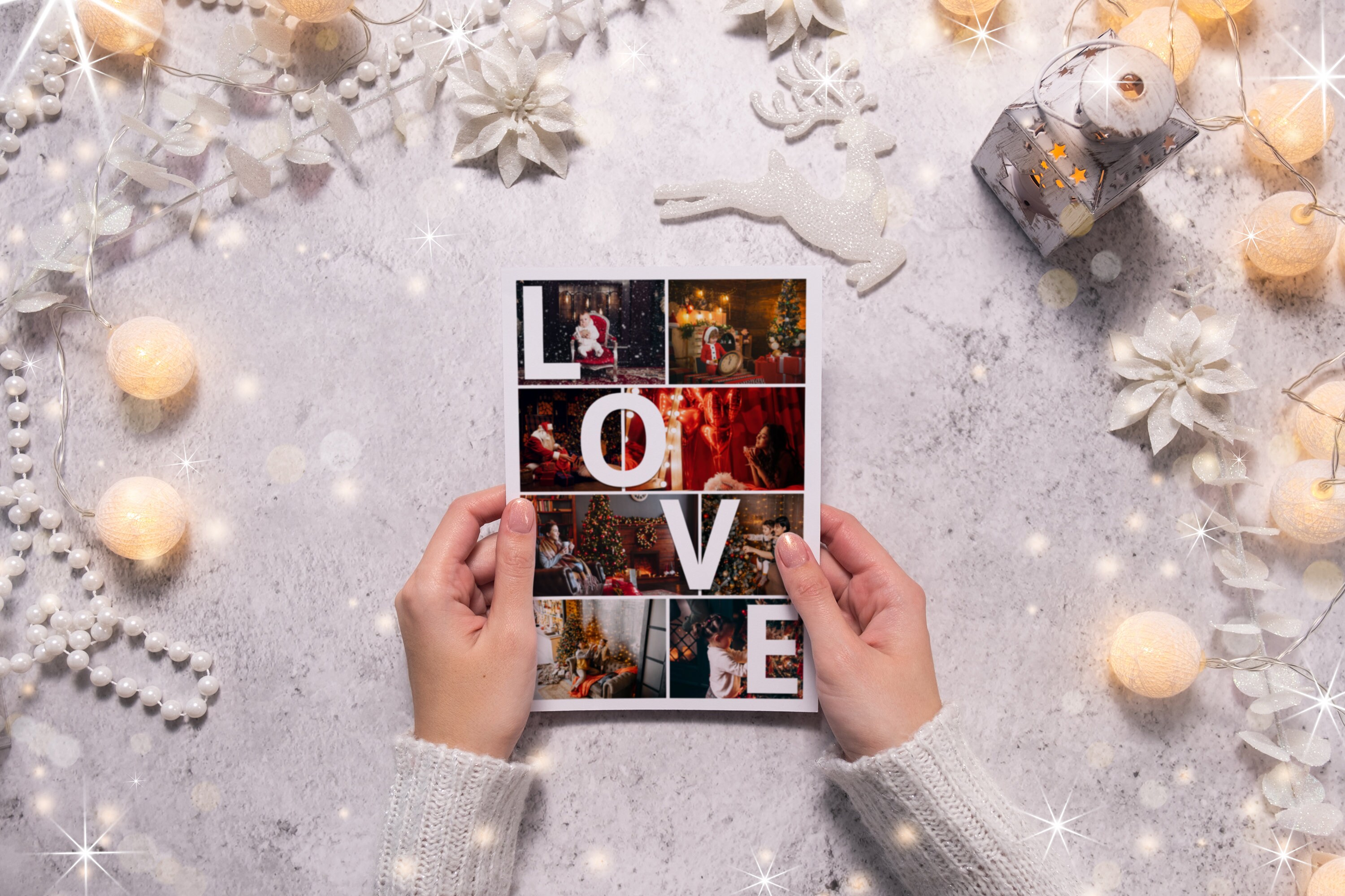 Love Collage Photo Template for Canva, Photography Collage Template ...
