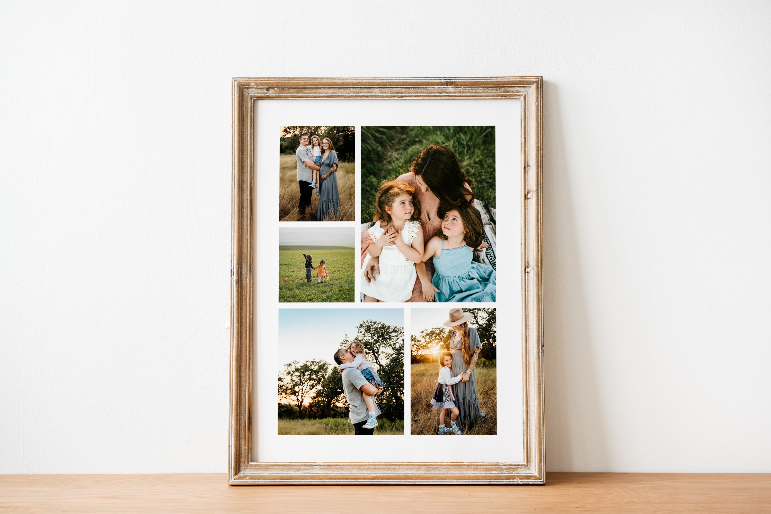 Custom Minimalistic Photo Collage Template for Canva, Personalized ...