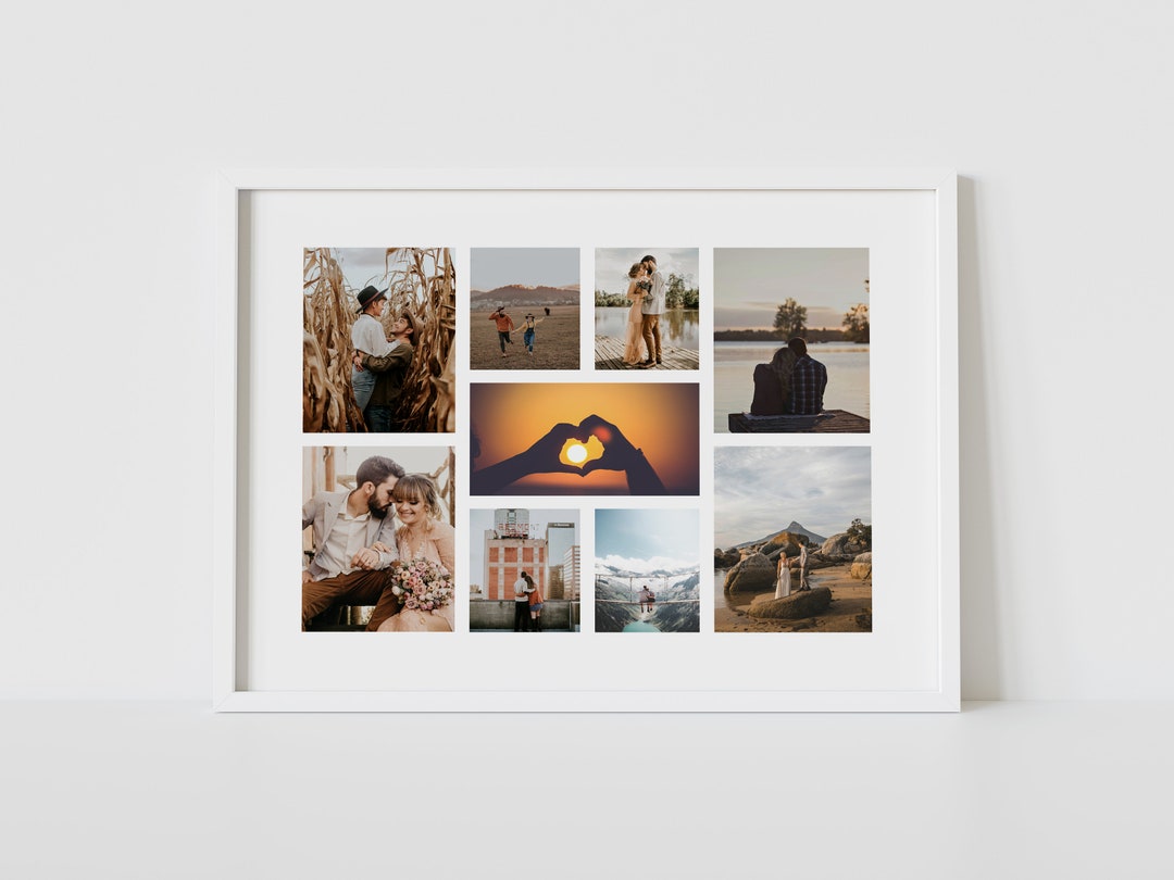 Custom Minimalistic Photo Collage Template for Canva, Personalized ...