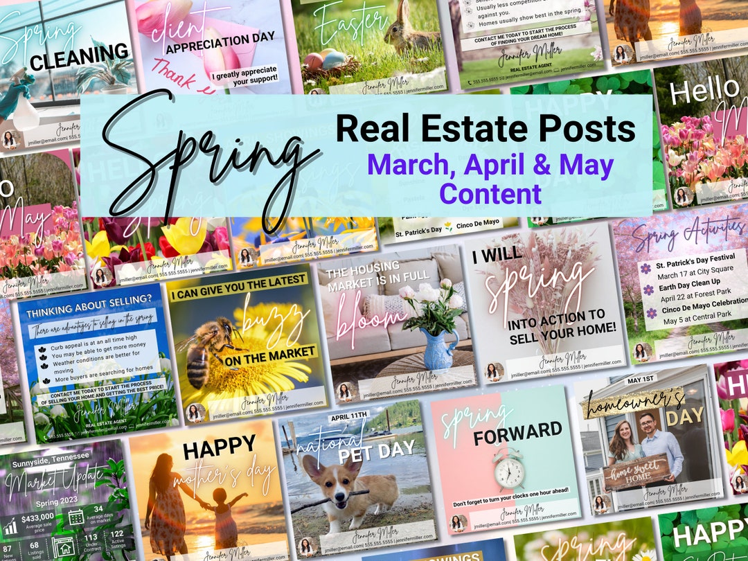 Spring Real Estate Marketing, Real Estate Marketing, Real Estate Spring ...