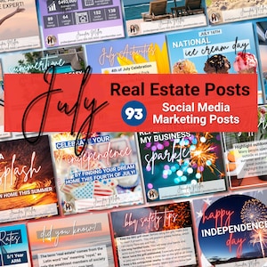 July Real Estate Social Media, Real Estate Marketing, Real Estate ...