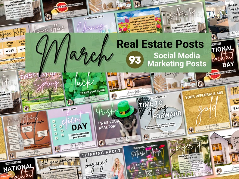 March Real Estate Social Media, Real Estate Marketing, Real Estate ...