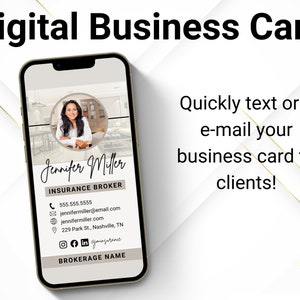 Digital Business Card, Insurance Agent Business Card, Insurance Agent ...