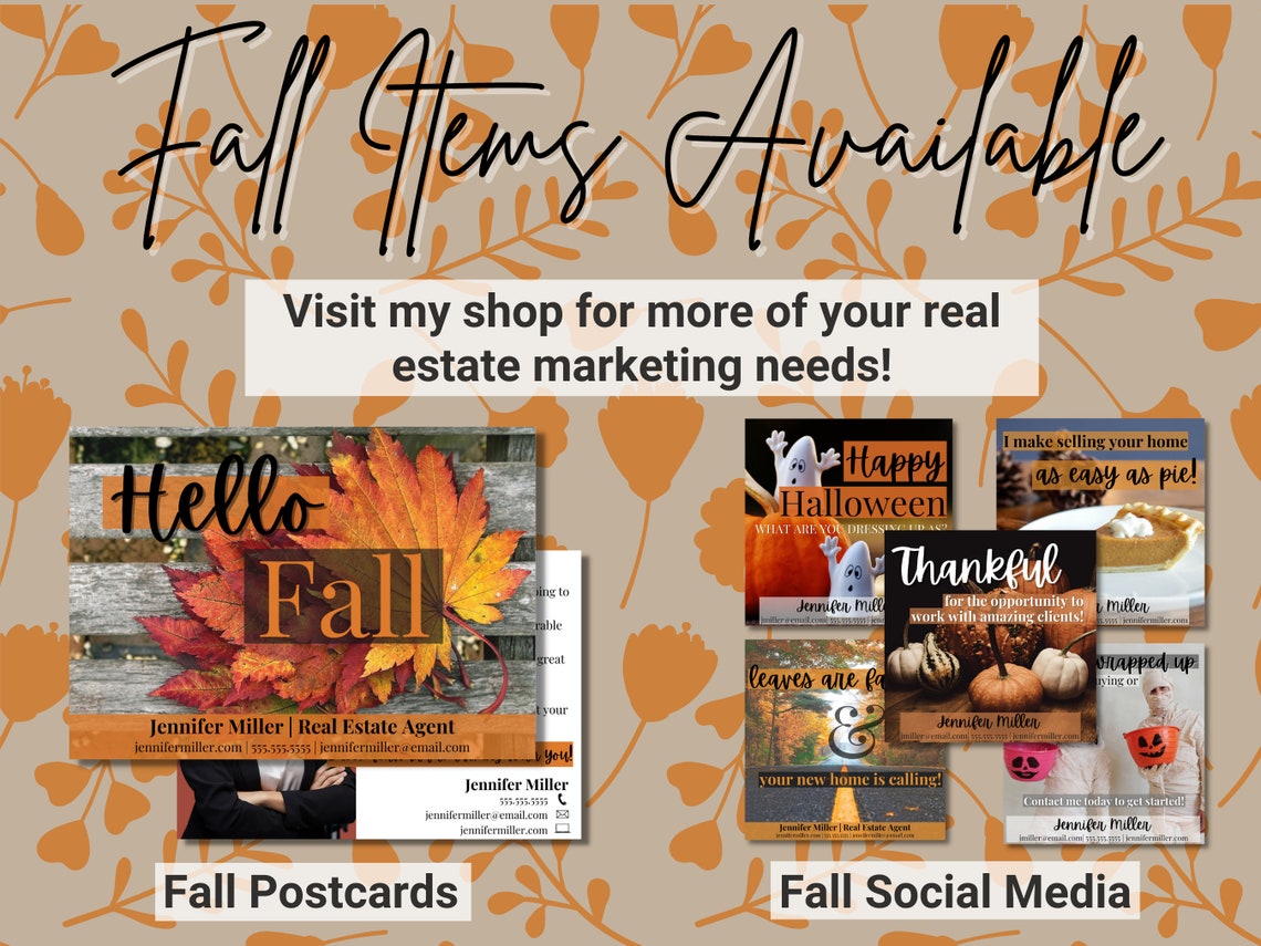 November Real Estate Posts Real Estate Marketing - Etsy