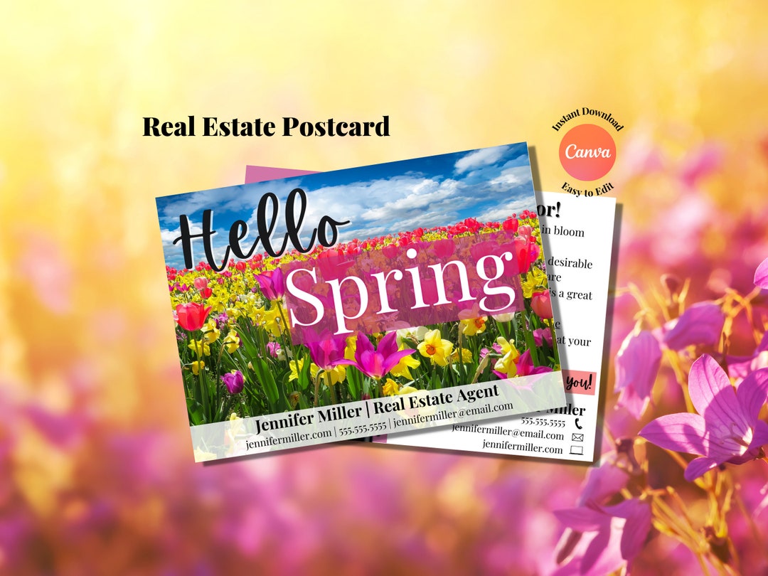 Real Estate Postcard, Real Estate Marketing, Spring Real Estate, Real ...