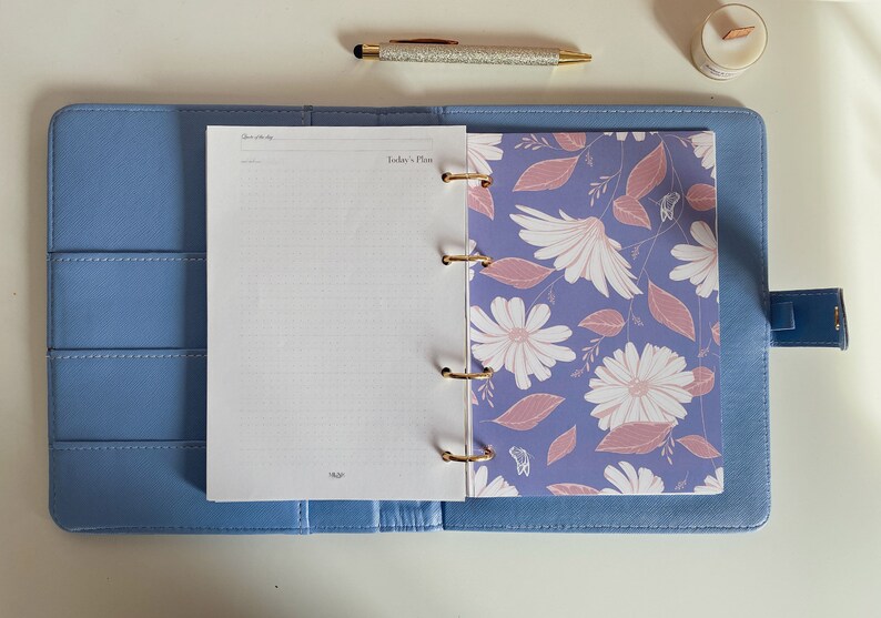 Undated Planner Design, A5 Baby Blue Agenda, Personalised Planner - Etsy