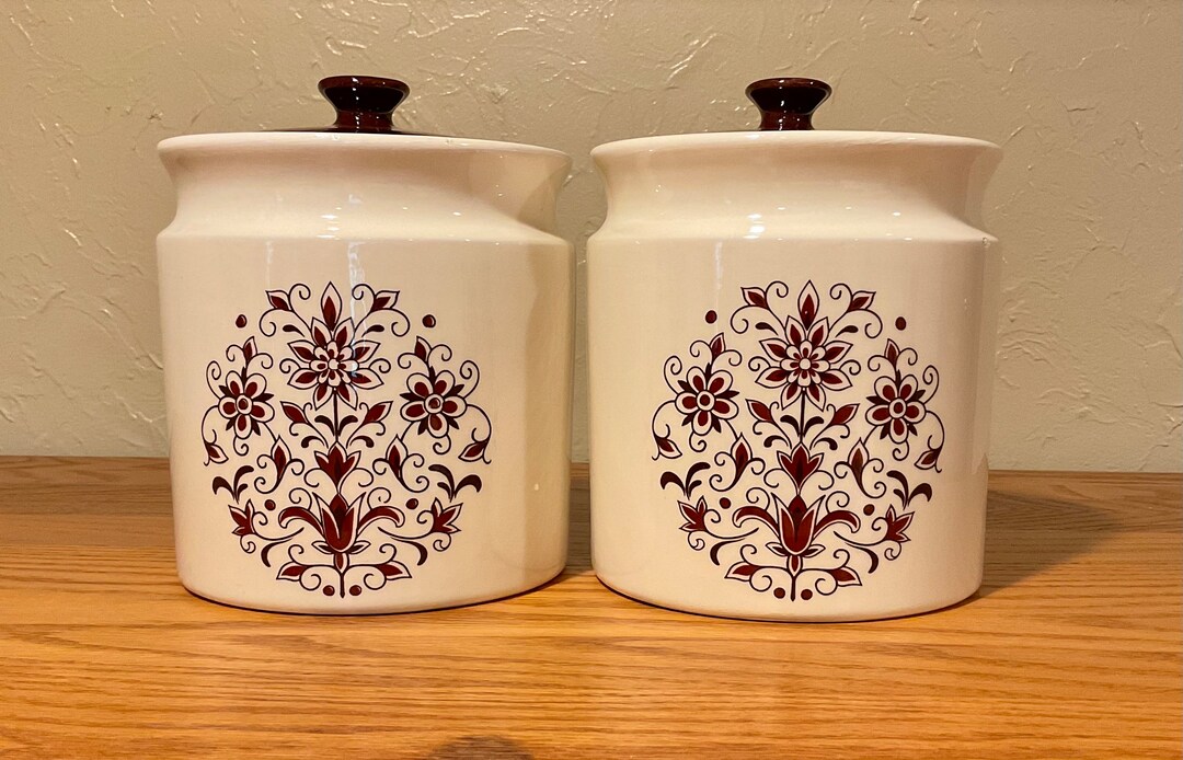 Vintage Ceramic Crock/canister - Etsy