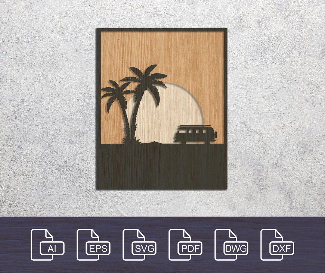 Digital File - 3 Layer Laser Cut Files, DXF, SVG, Multi-layer Files ...