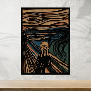 Scream - 5 Layer Laser Cut Files, Multilayer SVG DXF for CNC, Cricut ...