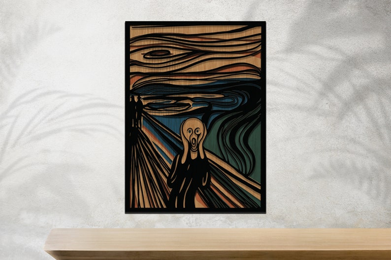 Scream - 5 Layer Laser Cut Files, Multilayer SVG DXF for CNC, Cricut ...