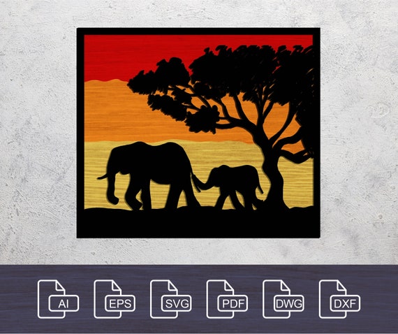 Digital File 4 Layer Laser Cut Files DXF SVG Multi-layer - Etsy