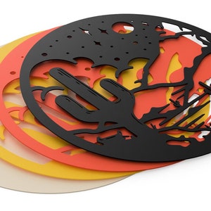 Digital File - 4 Layer Laser Cut Files, DXF, SVG, Multi-layer Files ...