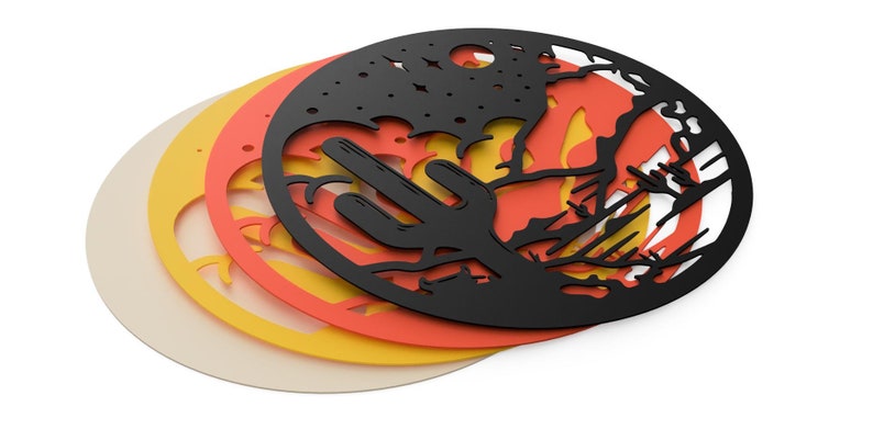 Digital File 4 Layer Laser Cut Files DXF SVG Multi-layer - Etsy