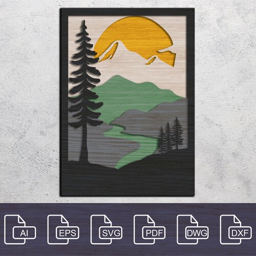 Digital File 5 Layer Laser Cut Files DXF SVG Multi-layer - Etsy