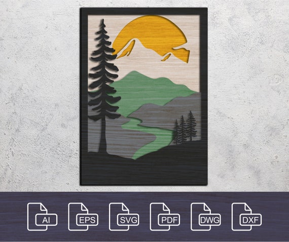 Digital File 5 Layer Laser Cut Files DXF SVG Multi-layer - Etsy