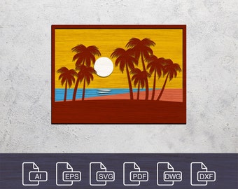 Digital File 7 Layer Laser Cut Files, DXF, SVG, Multi-layer Files ...