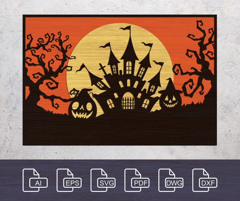 Digital File - 3 Layer Laser Cut Files, DXF, SVG, Multi-layer Files ...