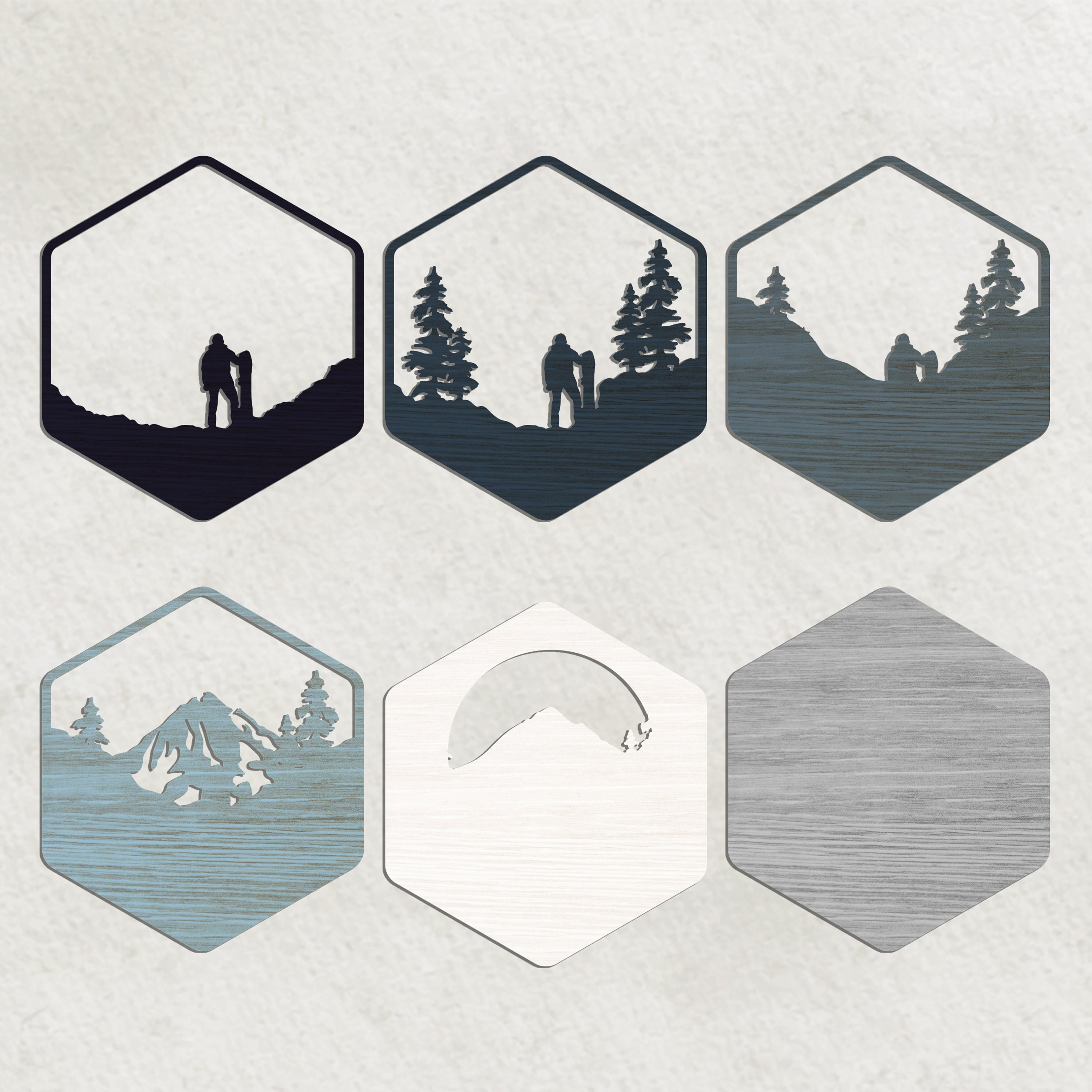 Digital File - 6 Layer Laser Cut Files, DXF, SVG, Multi-layer Files ...