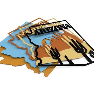 Digital File - 5 Layer Laser Cut Files, DXF, SVG, Multi-layer Files ...