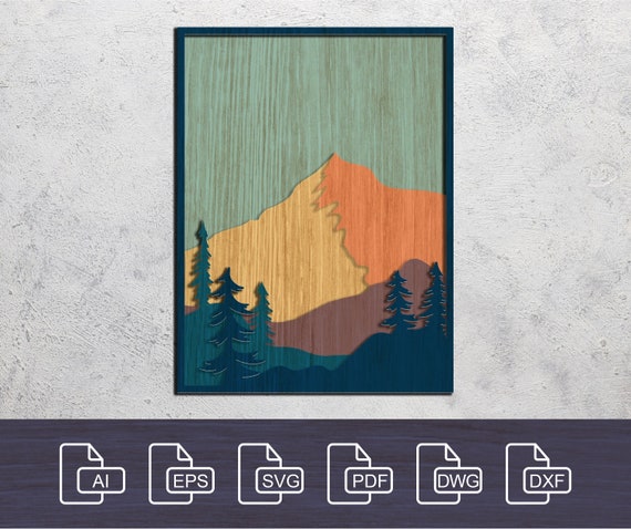 Digital File 6 Layer Laser Cut Files DXF SVG Multi-layer - Etsy
