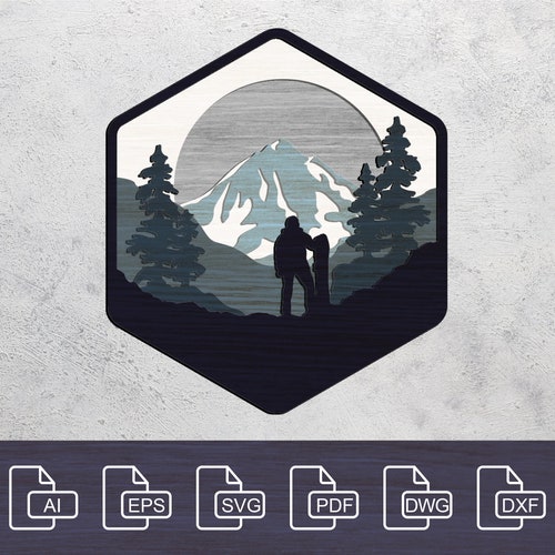 Digital File 7 Layer Laser Cut Files DXF SVG Multi-layer - Etsy