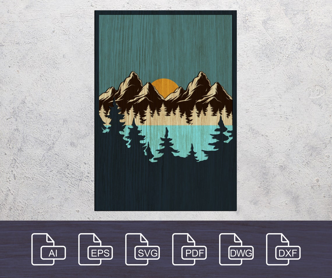 Digital File 6 Layer Laser Cut Files DXF SVG Multi-layer - Etsy