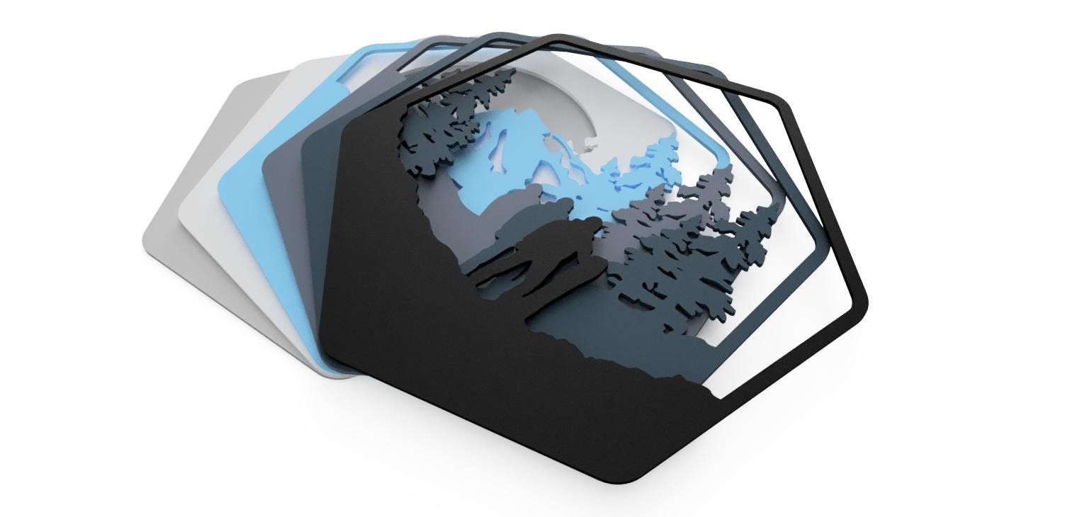 Digital File 6 Layer Laser Cut Files DXF SVG Multi-layer - Etsy