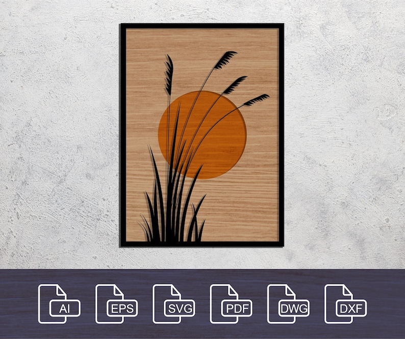 Swamp - 3 Layer Laser Cut Files, Multilayer SVG DXF for CNC, Cricut ...
