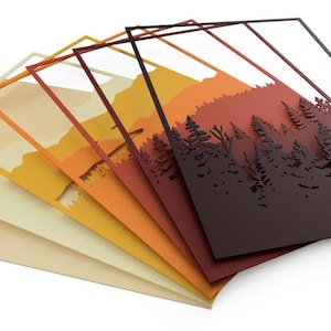 Digital File - 7 Layer Laser Cut Files, DXF, SVG, Multi-layer Files ...