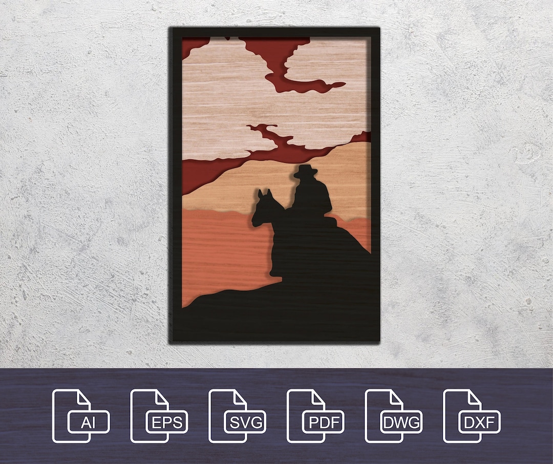 Digital File - 5 Layer Laser Cut Files, DXF, SVG, Multi-layer Files ...