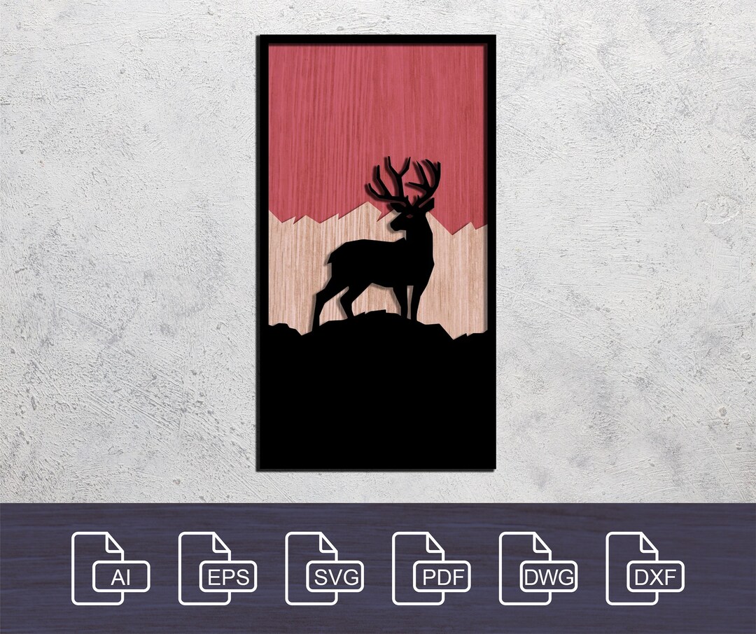 Digital File - 3 Layer Laser Cut Files, DXF, SVG, Multi-layer Files ...