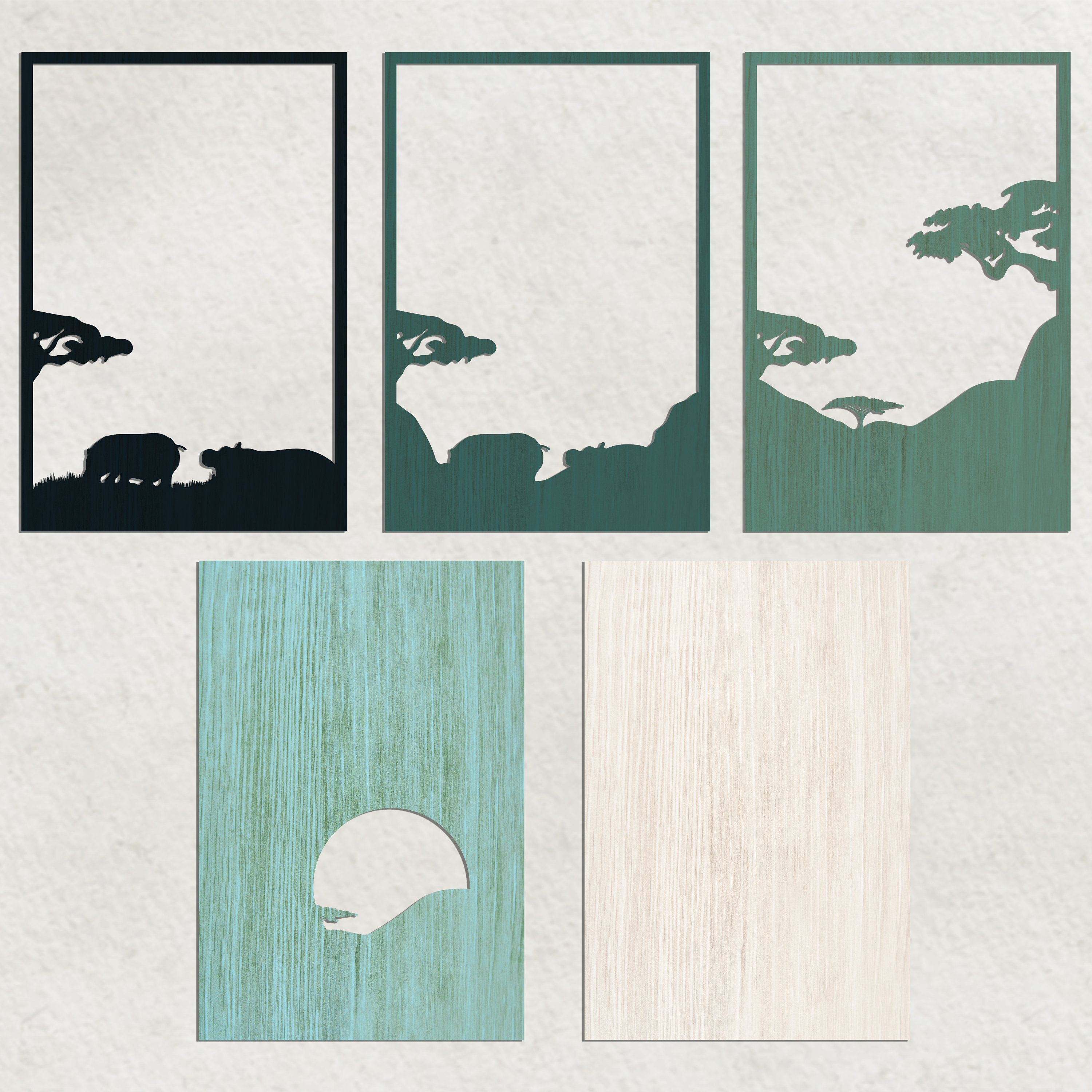 Digital File 5 Layer Laser Cut Files DXF SVG Multi-layer - Etsy