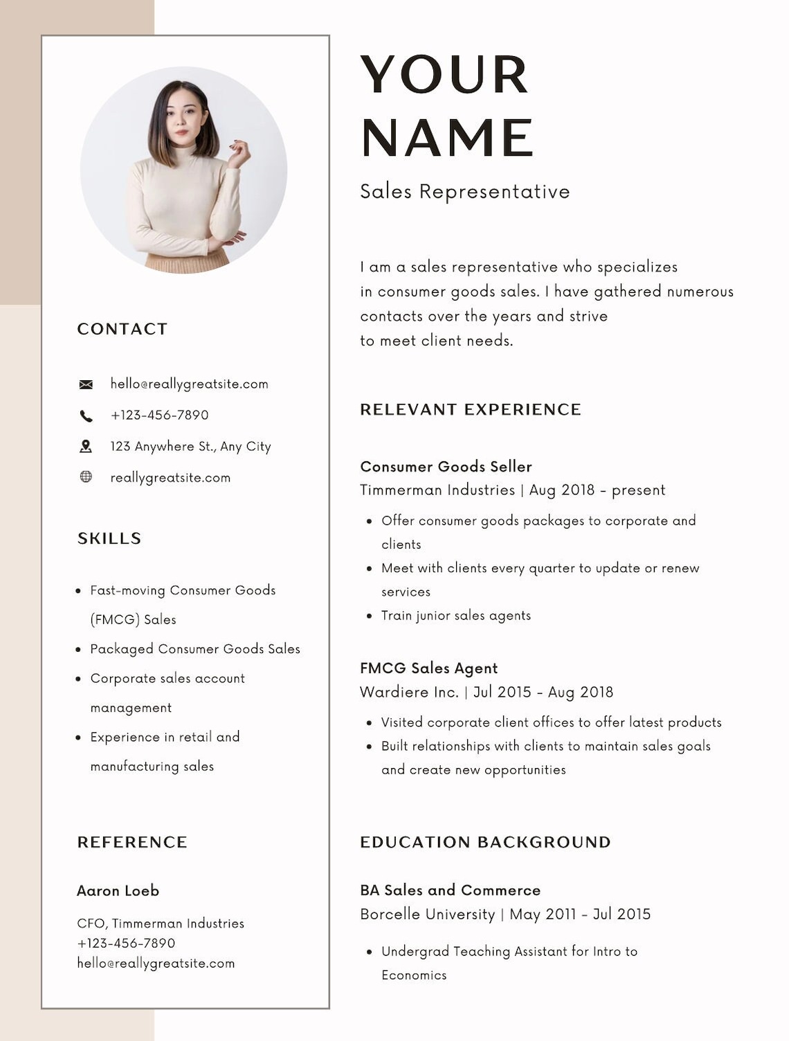 Resume Template - Etsy