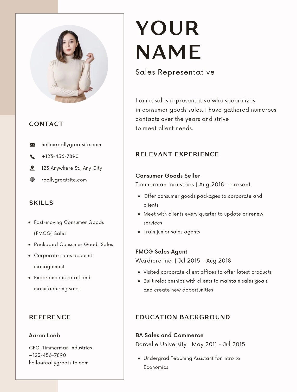 Resume Template - Etsy