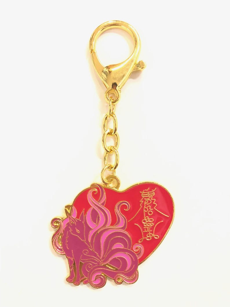 2025 Feng Shui 9 Tailed Fox Love Amulet Keychain - Etsy