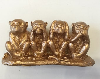 No Evil Monkeys Statue - Etsy