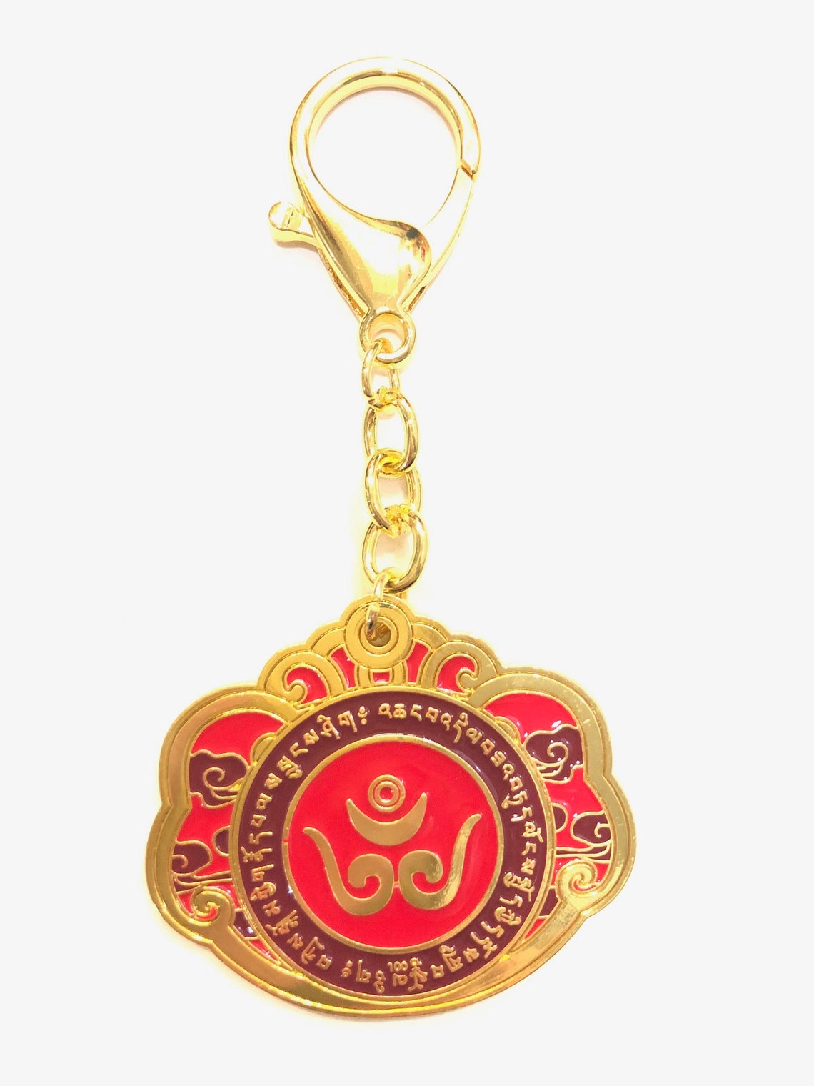 2024 Feng Shui Traditional Wealth Lock Coin Amulet Keychain - Etsy