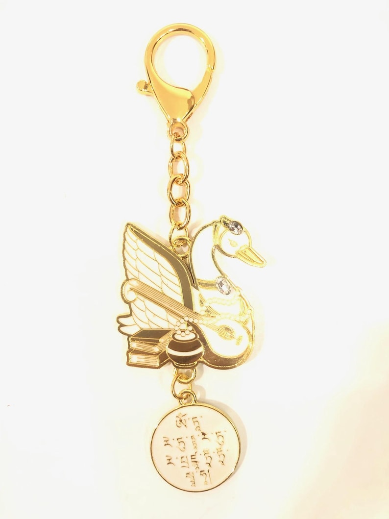 2026 Feng Shui Saraswati Swan Amulet Keychain - Etsy