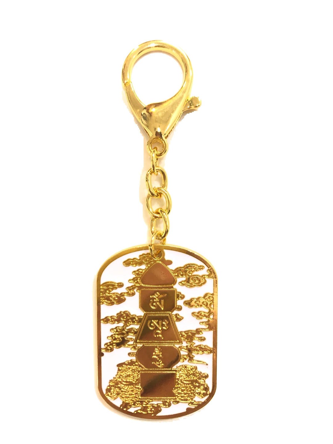2025 Feng Shui 5 Element Pagoda Amulet Keychain - Etsy