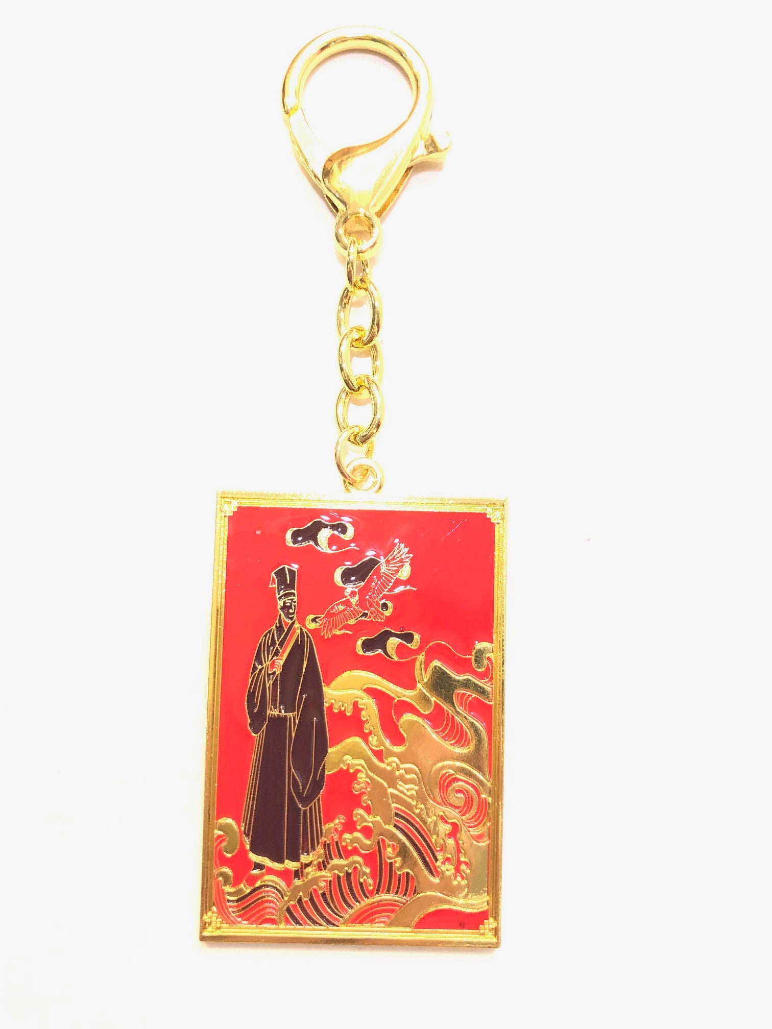 2024 Feng Shui Scholar With Eagle Amulet Keychain - Etsy