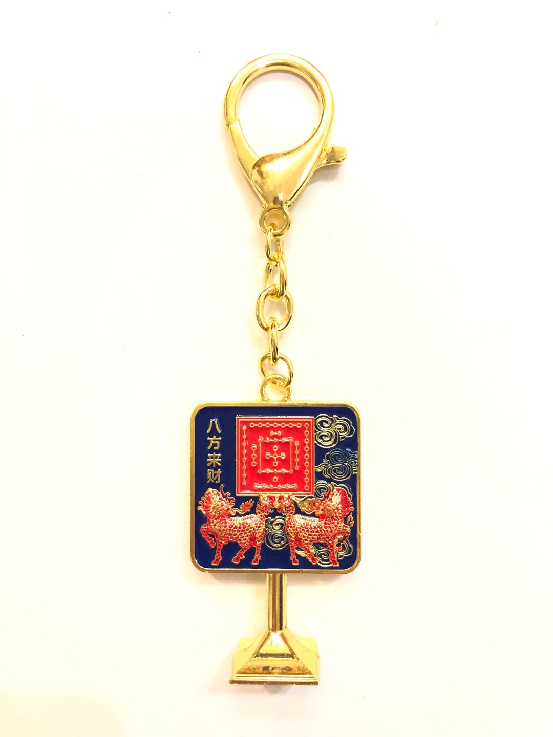 2024 Feng Shui Ho Tu Enhancing Mirror Amulet Keychain - Etsy