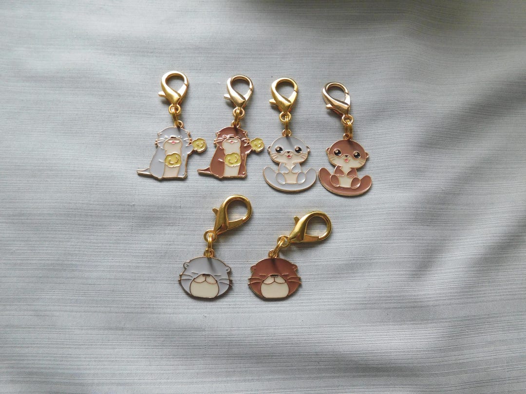 Beaver & Chipmunk Clip on Charm. Ideal for Bag, Wallet, Purse, Keychain ...