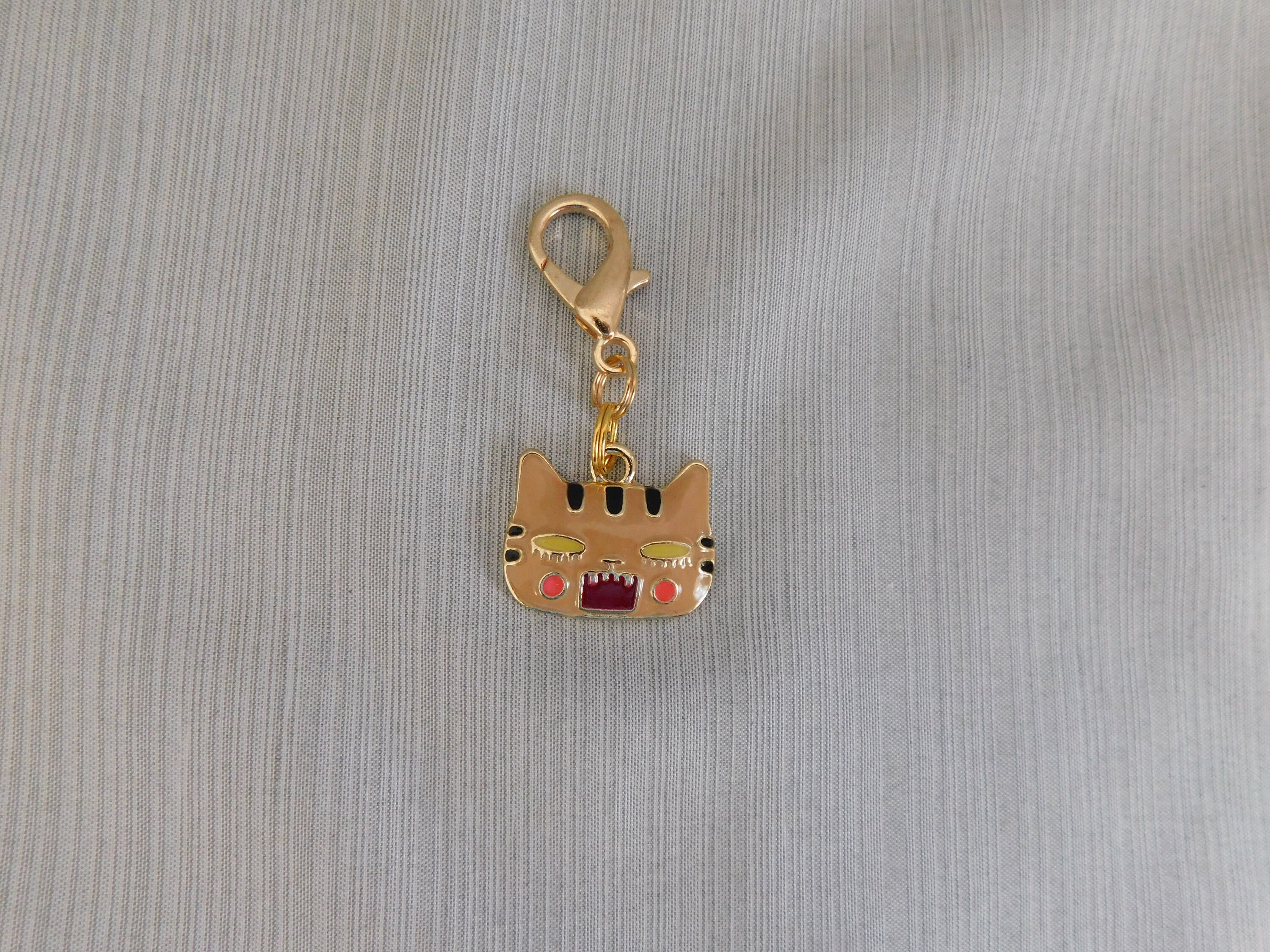 Cat Face Zipper Pull Clip on Charm Kitty Zipper Pull - Etsy