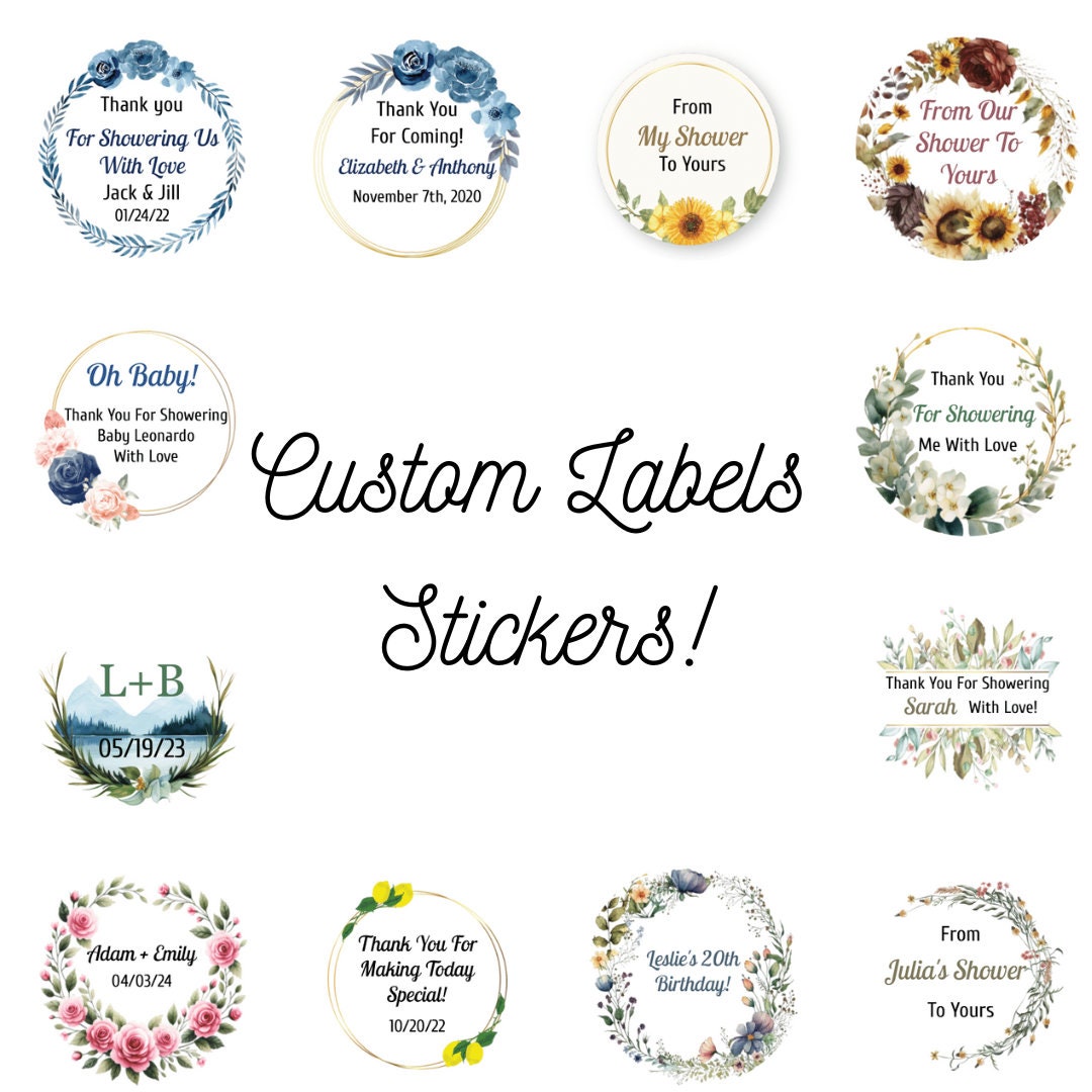 Custom Labels & Stickers for Any Occasion, Logo, Birthday, Wedding ...