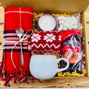 Cozy Winter Gift Box, Christmas Gift Basket, Holiday Gift, Thinking of ...