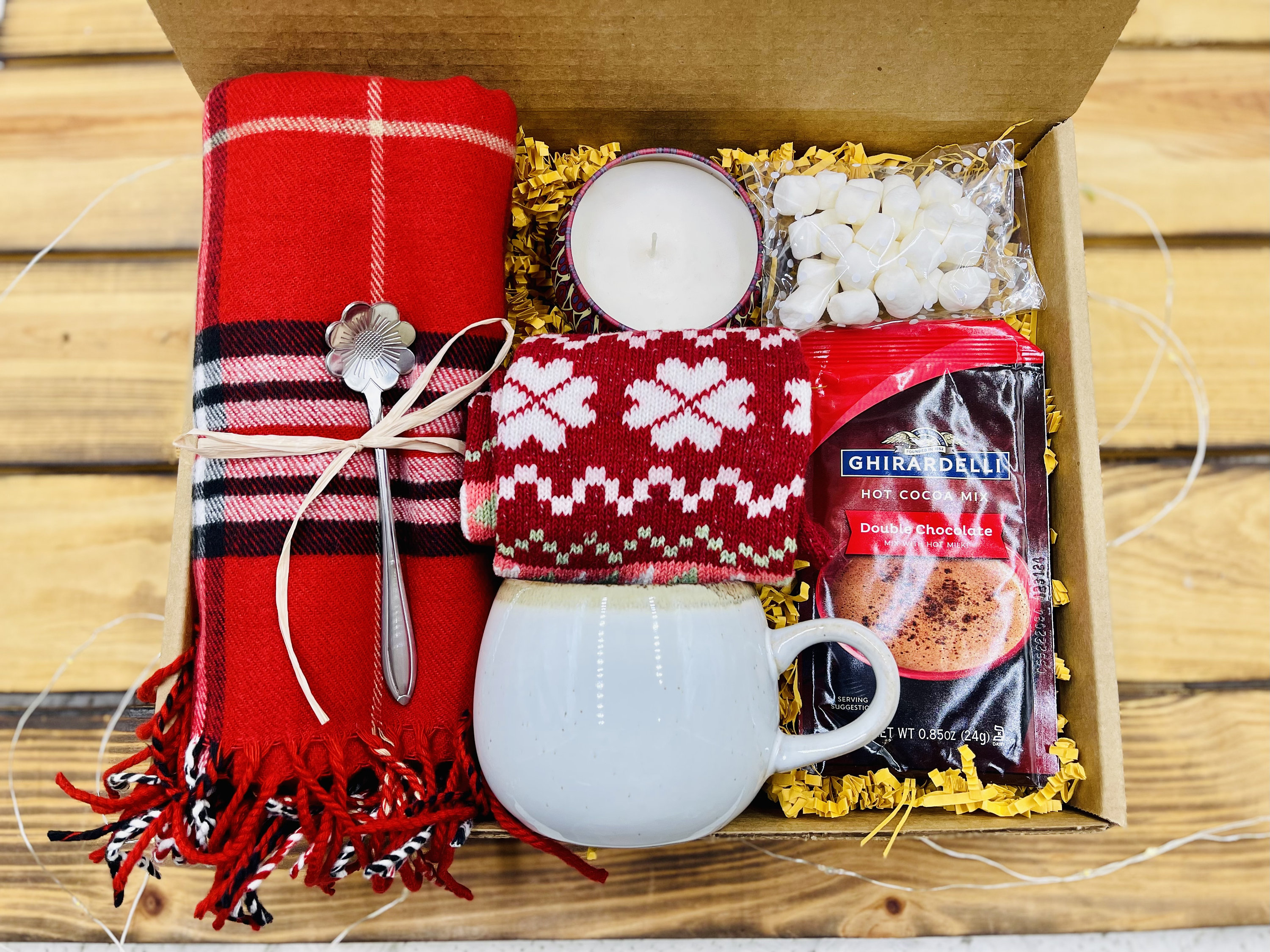 Cozy Winter Gift Box, Christmas Gift Basket, Holiday Gift, Thinking of ...