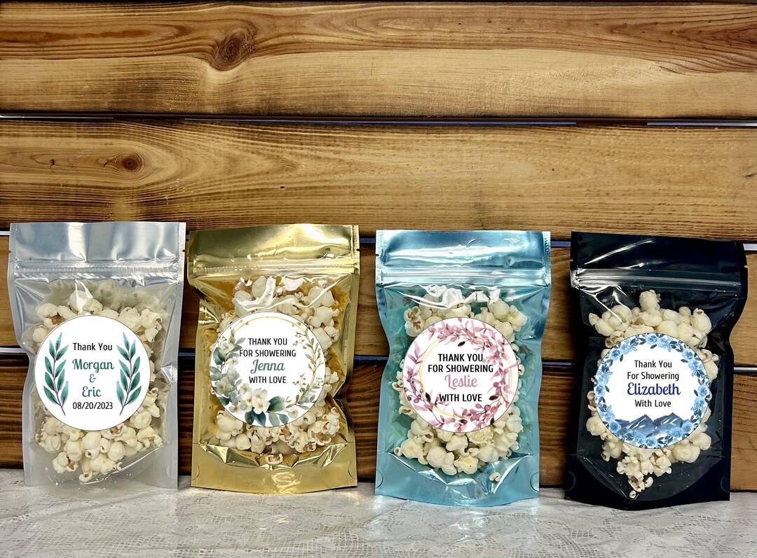 Personalized Snack Pouch Favors Bridal Wedding Baby Shower Prizes Guest ...