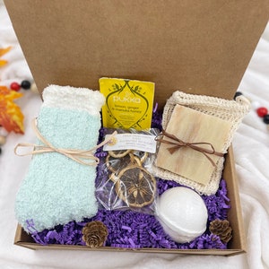Cozy Winter Gift Box, Christmas Gift Basket, Holiday Gift, Thinking of ...